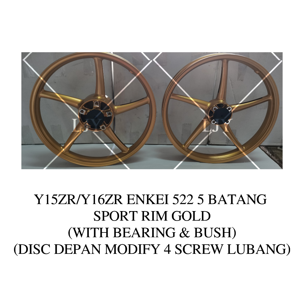 ENKEI 5 BATANG SPORT RIM SIAP BEARING & BUSH Y15 Y15ZR RS150 LC LC135 Y125Z W100 | Shopee Malaysia
