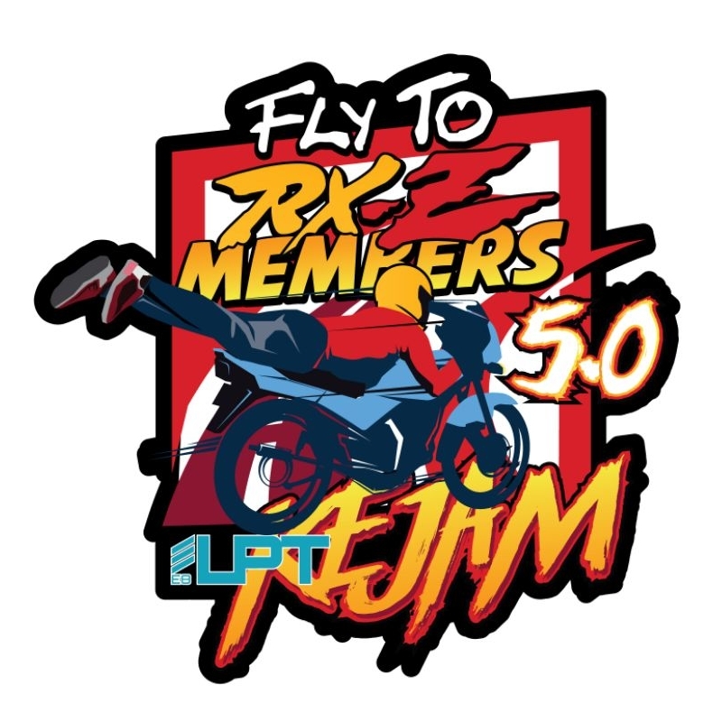 Stiker Timbul 'Fly To Rxz Members 5.0' Lpt Kejam | Shopee Malaysia
