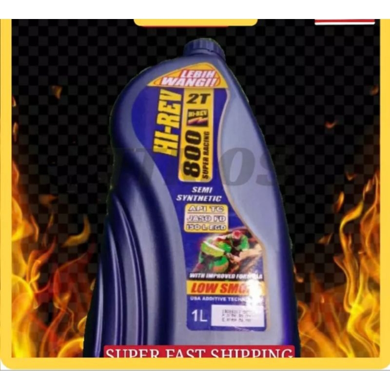 100% ORIGINAL)🔥HI-REV 2T 800 SUPER RACING SEMI SYNTHETIC | Shopee Malaysia