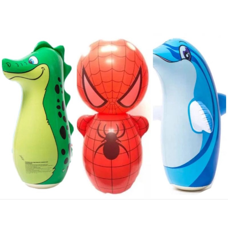 90CM KIDS INFLATABLE BOXER 3D BOXING PUNCHING TUMBLER PUNCH BOG BAG ...