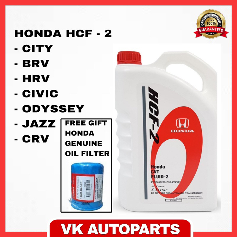 Honda HCF-2 (3.5L) AUTO TRANSMISSION OIL CVT FLUID-2 GEAR OIL HCF2 | Shopee Malaysia