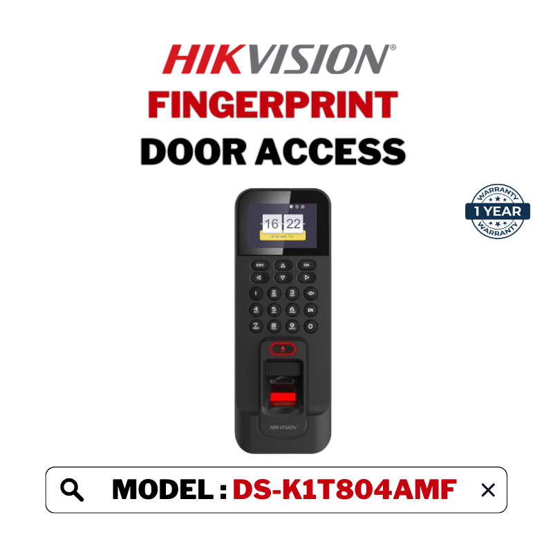 HIKVISION Door Acccess Fingerprint Access Control Terminal DS-K1T804BMF ...