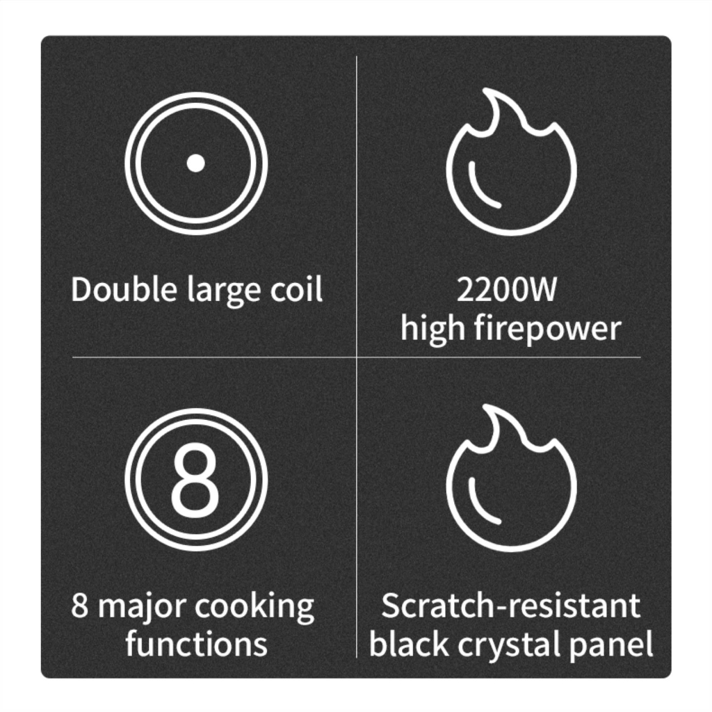 BSBOSS Induction Ultra Slim Cooker Soft Touch Control Panel | Shopee ...