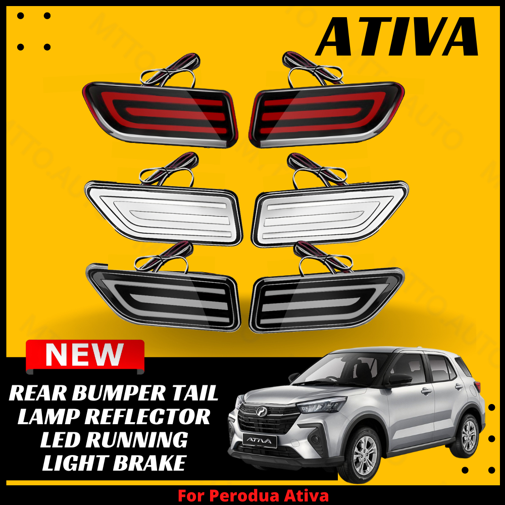 MTTO Perodua Ativa Exterioir Rear Bumper Tail Lamp Reflector Led ...
