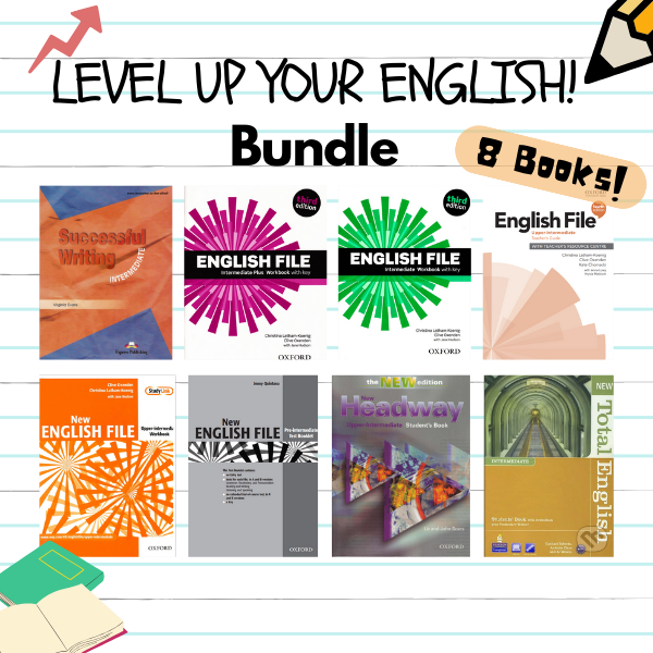 📚[SOFT COPY/PDF]💯8 IN 1 LEVELUP YOUR ENGLISH ️‍🔥1000 PAGES+ ️‍🔥Bundle Speaking Reading Writing ...