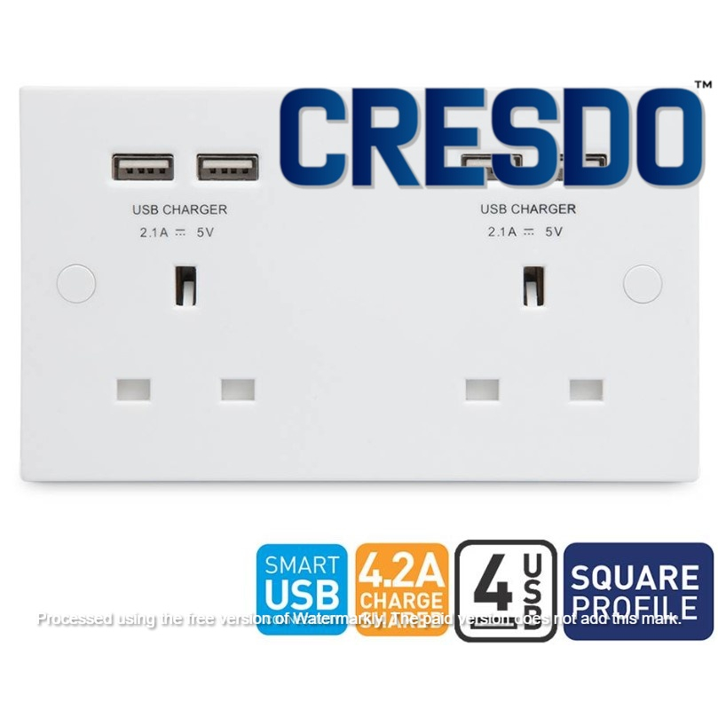 British General 2 Gang Unswitched Socket Outlet Wall Power Socket With ...