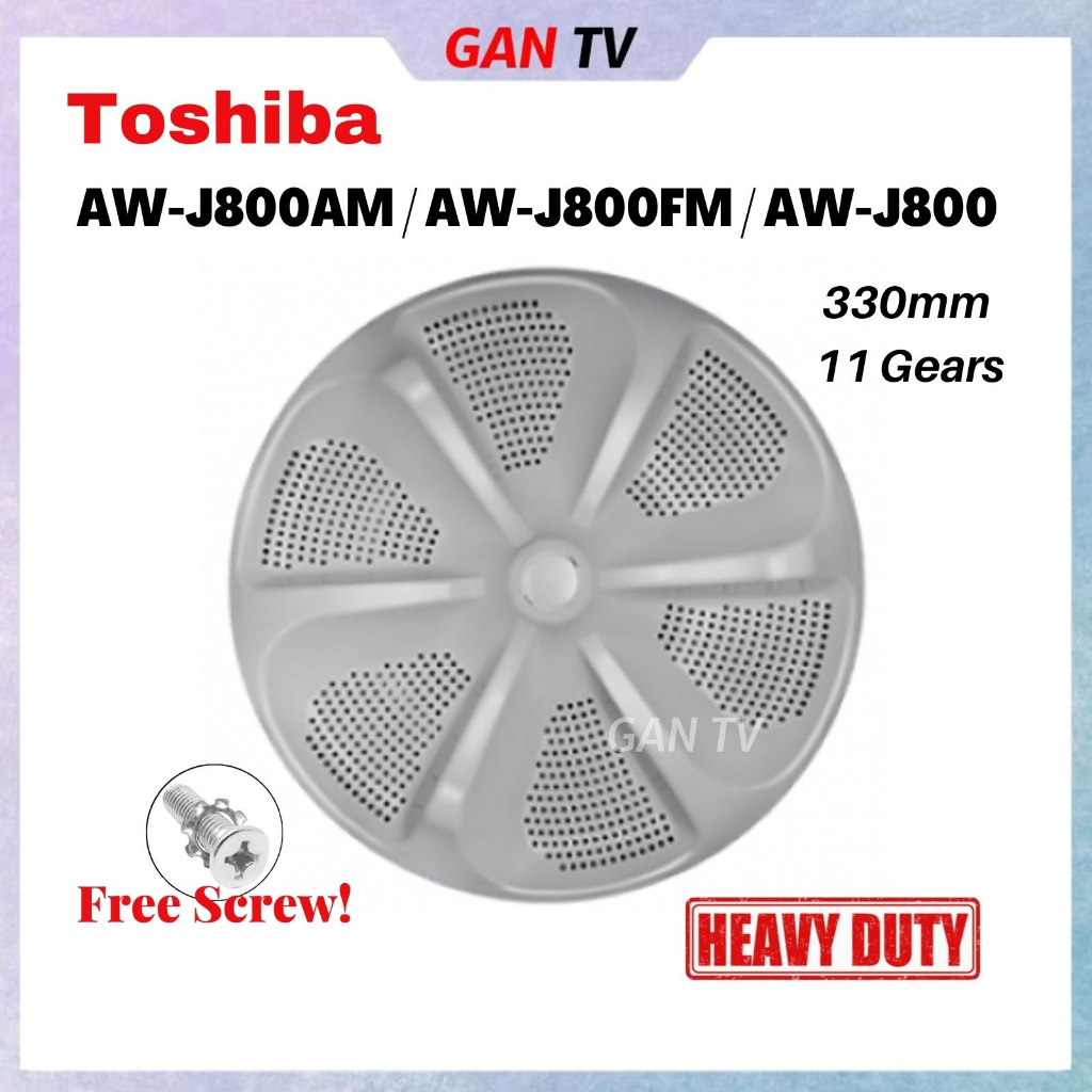 Heavy Duty Toshiba 330mm AW-J800AM/AW-J800FM/AW-J800 Washing Machine ...