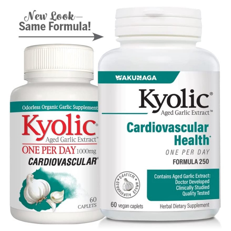 Kyolic, Aged Garlic Extract, One Per Day, Formula 250, Cardiovascular ...