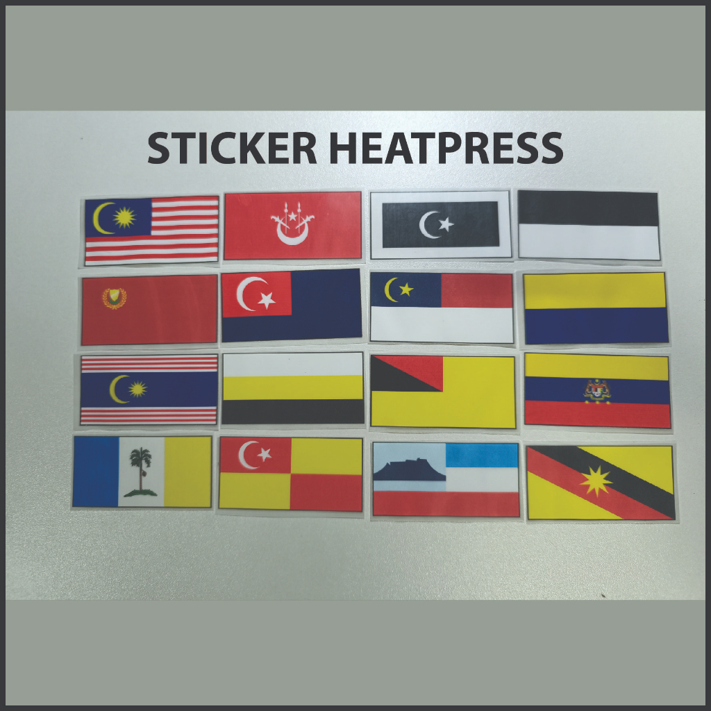 [DTF PRINT] BENDERA NEGERI MALAYSIA | Shopee Malaysia