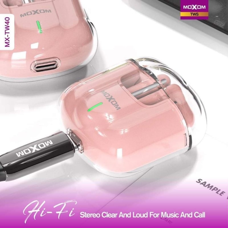 Original MX-TW40 Snowflake Transparent TWS Wireless Earbuds | Shopee ...