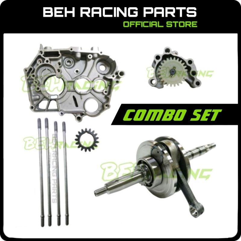 COMBO SET WAVE125 PNP EX5 CLASS 1 RACING CRANKSHAFT JET ROD / ENGINE CLUTCH CASING/ STUD/OIL ...
