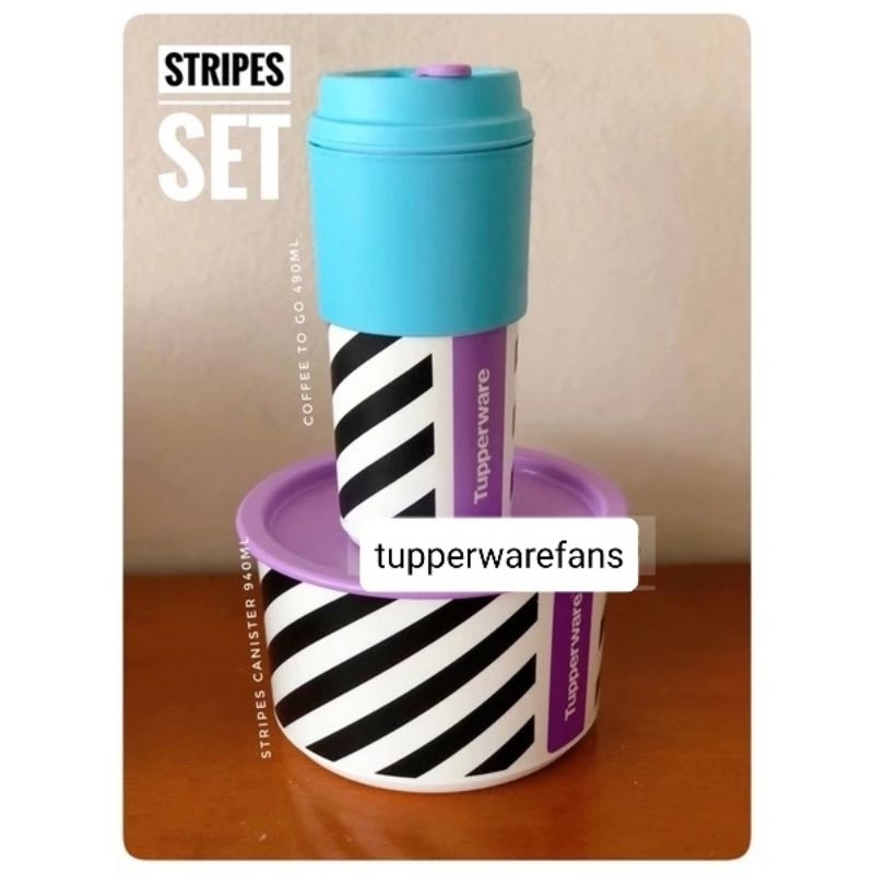 Tupperware Stripes One touch Set | Shopee Malaysia
