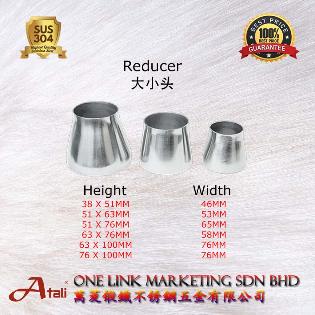 🔥READY STOCK🔥STAINLESS STEEL GATE DOOR ACCESSORIES REDUCER 大小头 Q079 ...