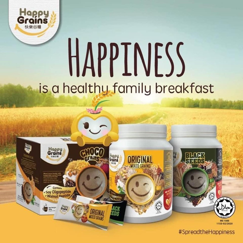 Happy Grains 快乐谷糧 ️New Packaging ️Buy more Get more | Shopee Malaysia