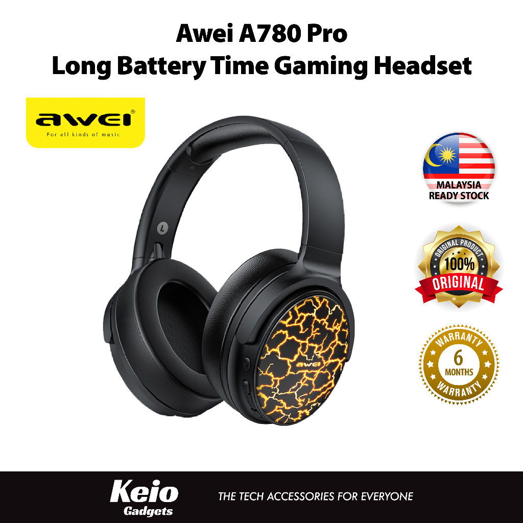 Awei A780 Pro Wireless Bluetooth Earphones V5.3 For Bass Stereo Sound ...