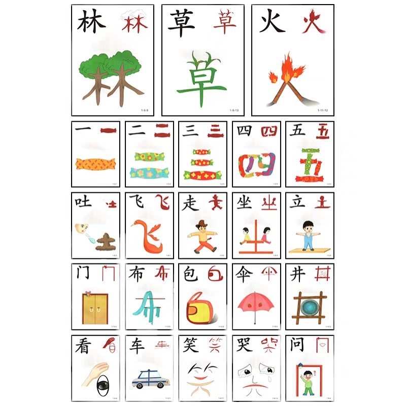 1500早教识字卡learning chinese character easily (PDF) | Shopee Malaysia