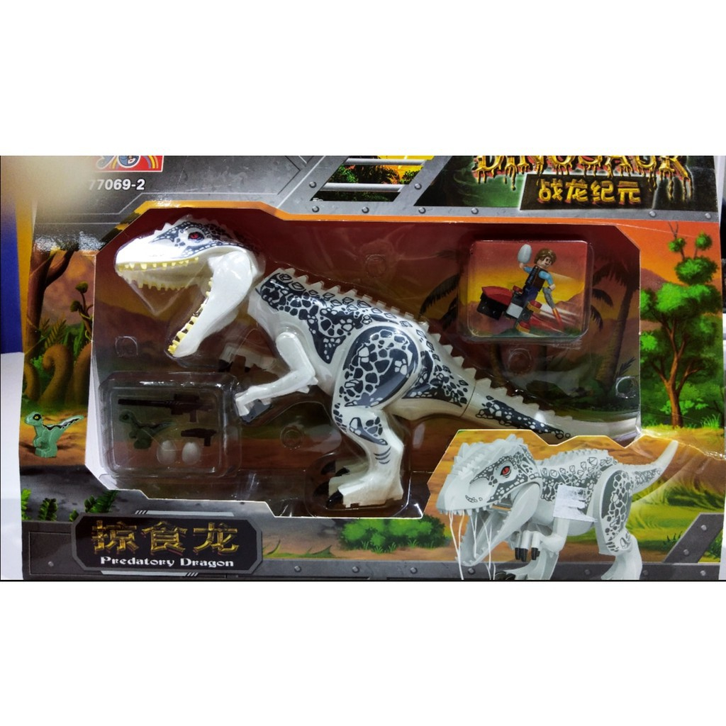 Dinosaur collection Tyrannosaurus Triceratops Raptor Lego compatible ...