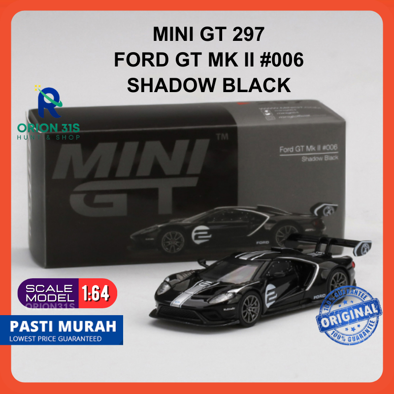 Mini GT Ford GT MK II #006 Shadow Black LHD 297 Sealed Box Diecast Car ...