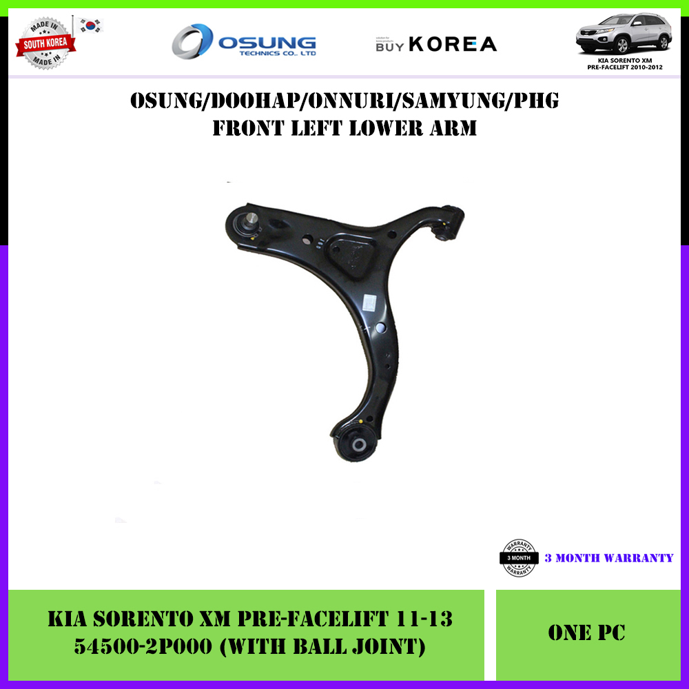 Kia Sorento XM Pre-Facelift 2010-2013 Front Suspension Lower Arm With ...