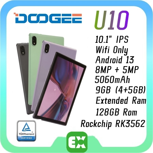 DOOGEE U10 TABLET / NEW Model 2023 10.1" IPS Extended RAM 9GB (4GB+5GB ...