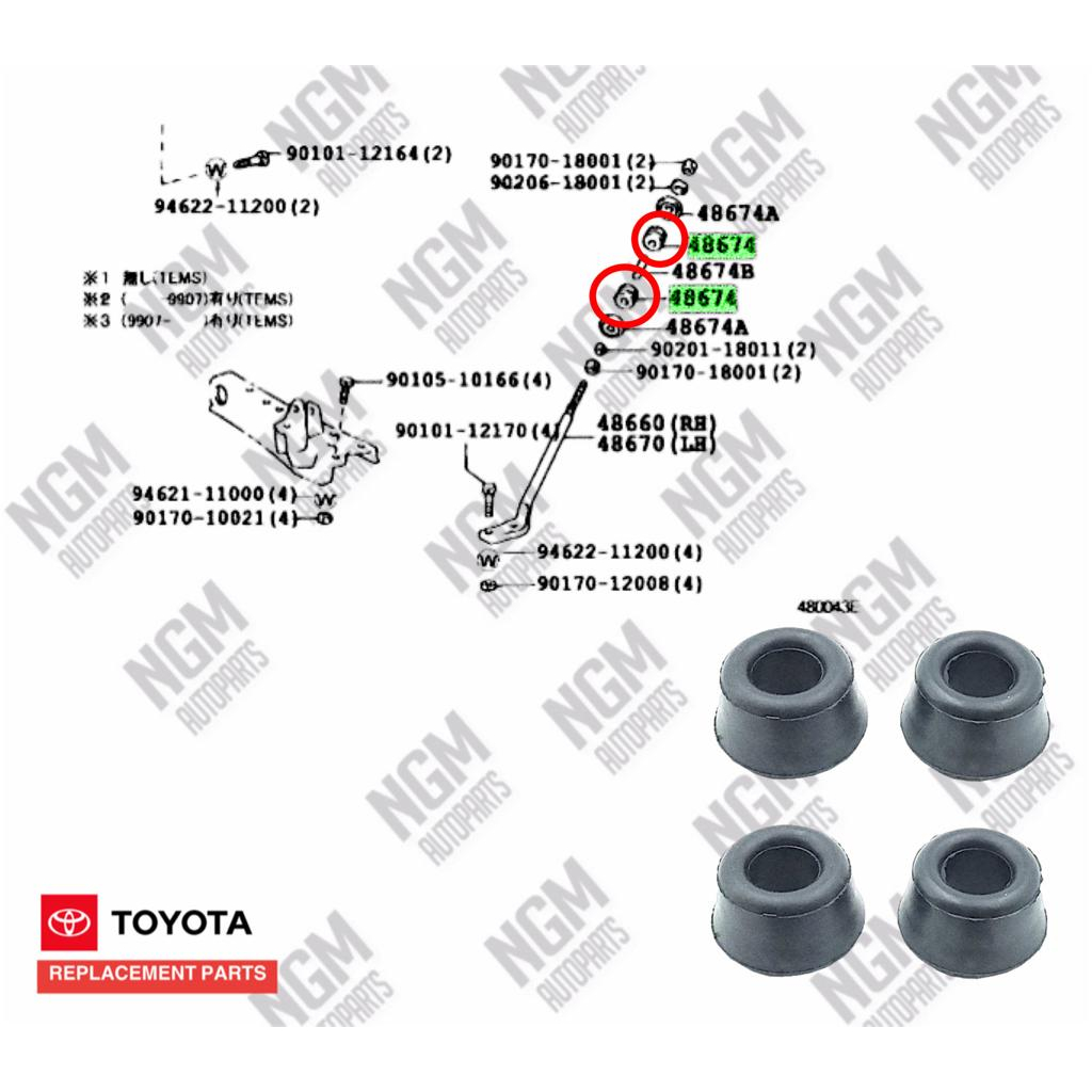 [TOYOTA] LITEACE KM36, UNSER KF80 TENSION ROD BUSH | Shopee Malaysia
