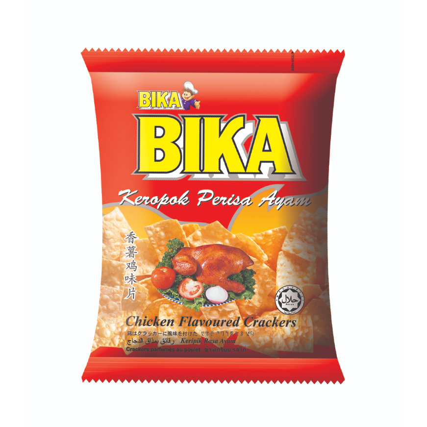BIKA CRACKERS (CHICKEN FLAVOURED) - 60GM | Shopee Malaysia