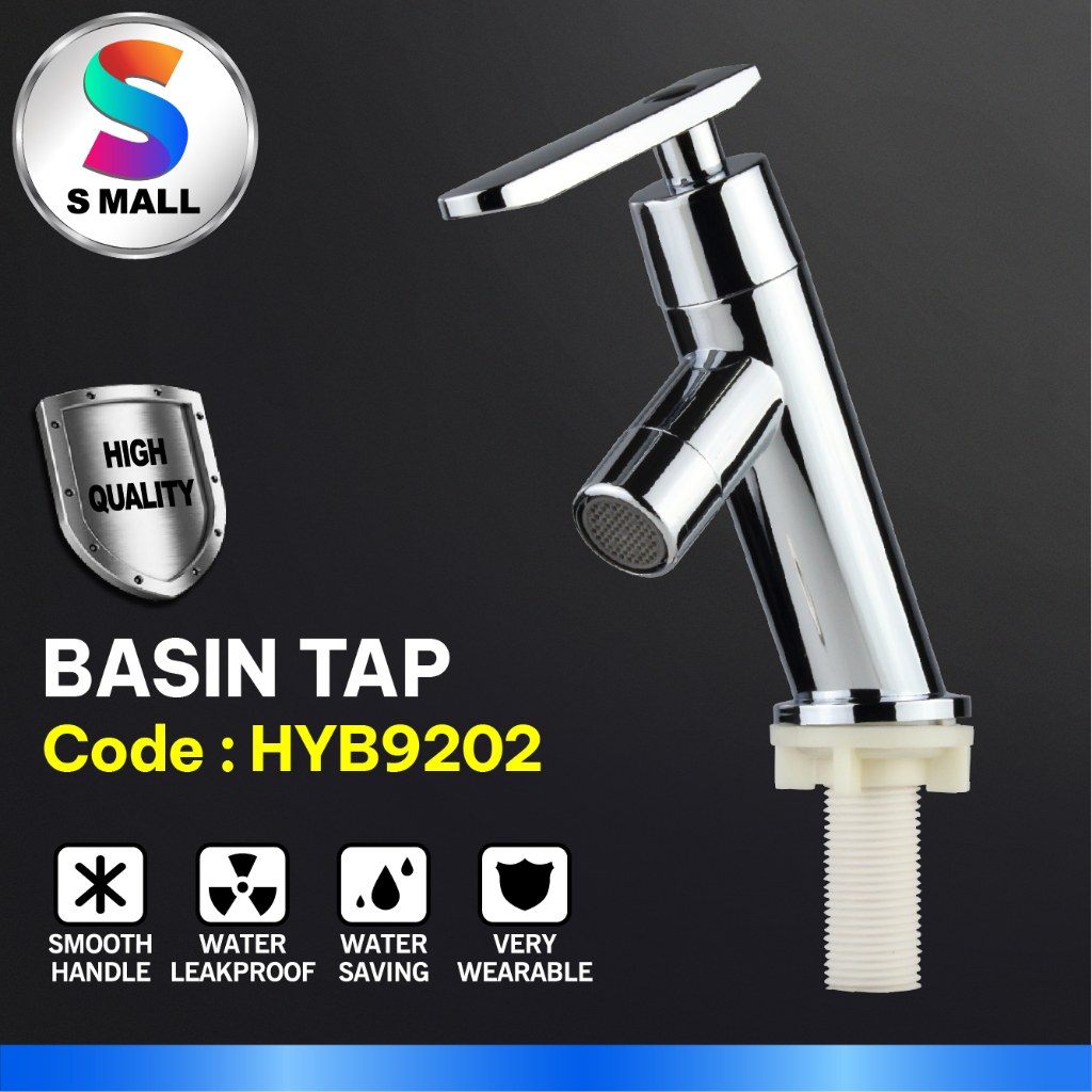 S MALL BASIN WATER TAP Quater Turn Bathroom Faucet Paip Sinki (HYB9202 ...