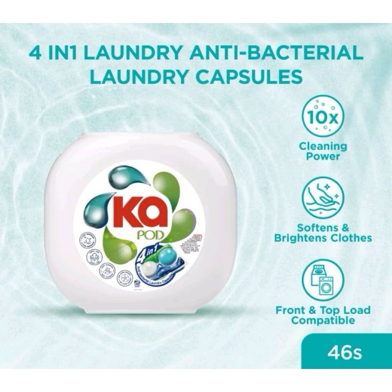 KA 4 In 1 Laundry Capsules (16gx46 pcs) | Shopee Malaysia