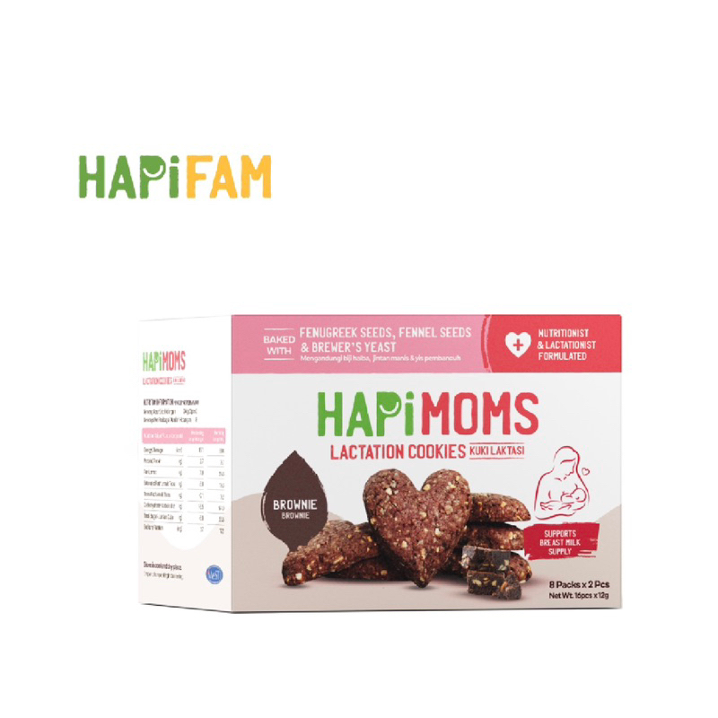 Hapi Moms Lactation Cookie Brownie (8x24g) | Shopee Malaysia