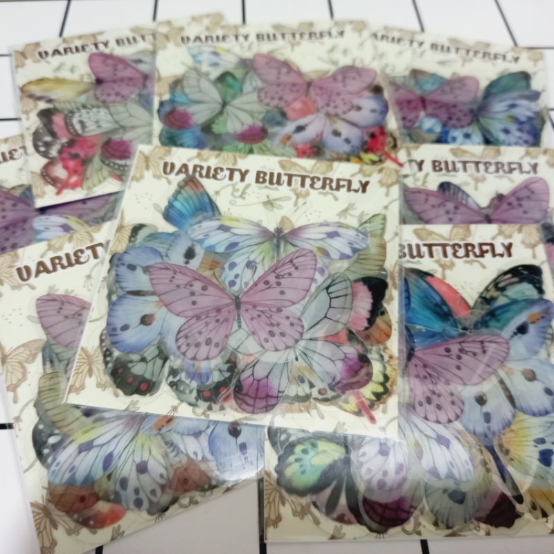 [20pcs]Sticker Rama-rama/Butterfly Sticker/Journaling Sticker | Shopee ...