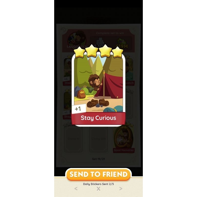 MONOPOLY GO CARD (Stay Curious) | Shopee Malaysia