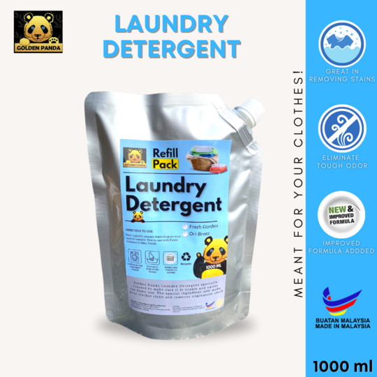 [REFILL PACK] Laundry Detergent Refill Pack Golden Panda 1000 ml ...
