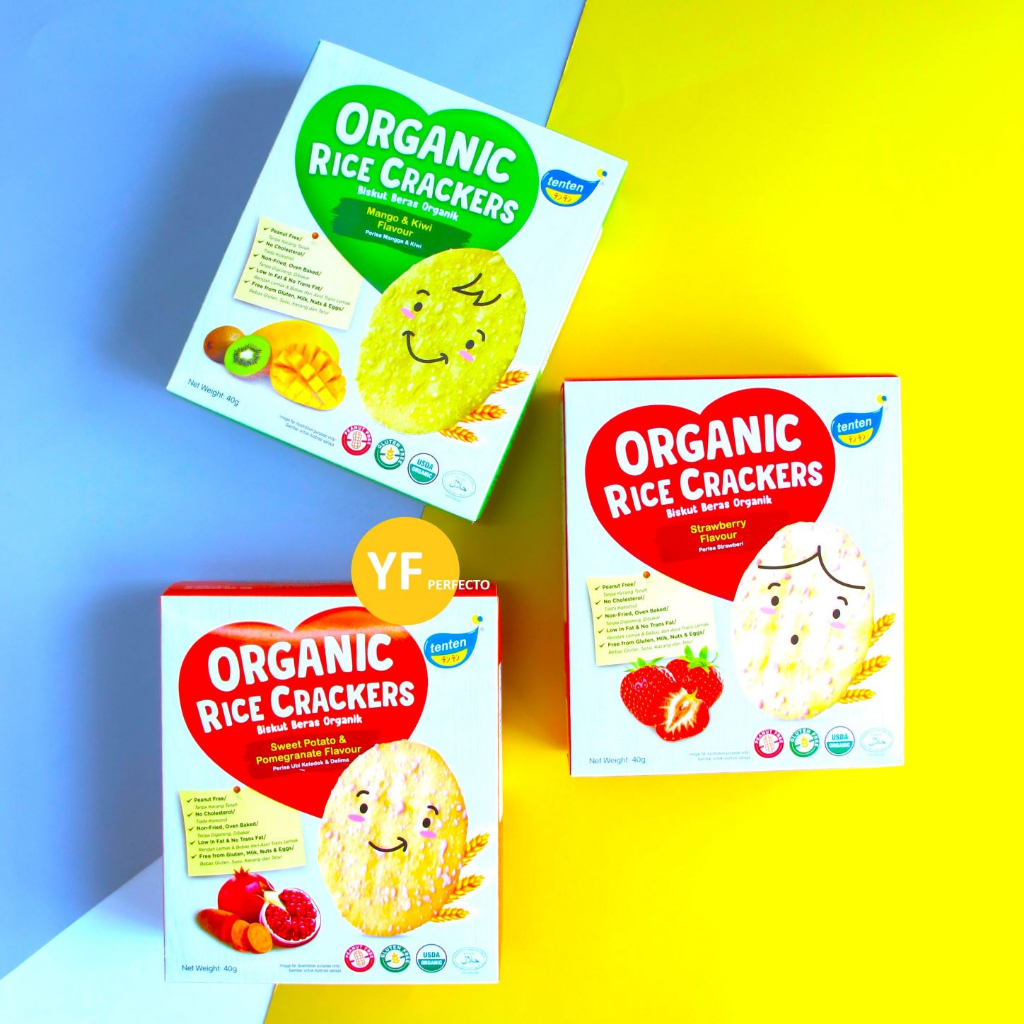 【Ready Stock】TENTEN Organic Rice Crackers (40g) | Shopee Malaysia