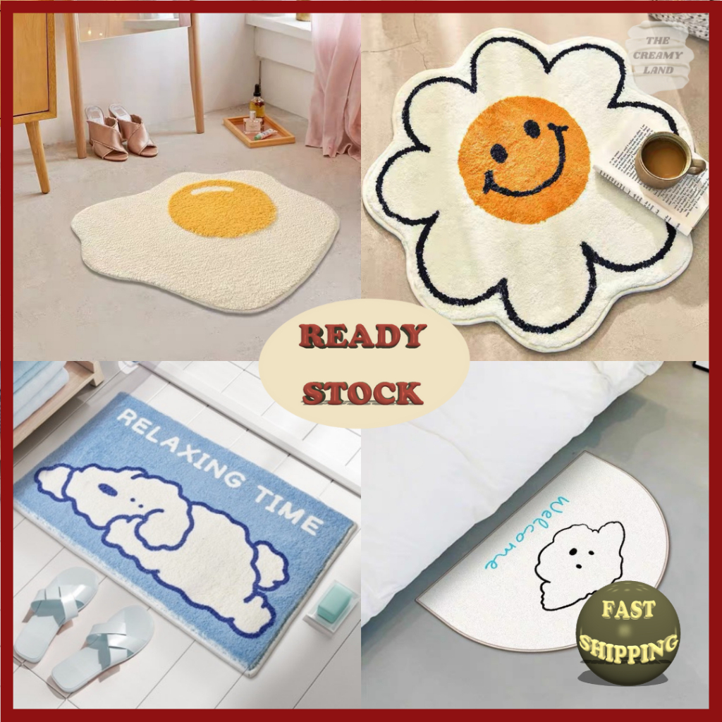 Flower Egg Carpet Cheap Cute Soft Anti Slip Floor Mat Rug Home Living ...