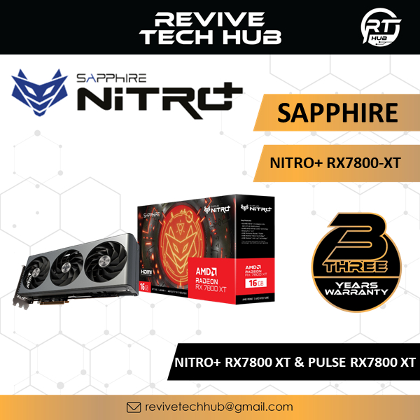 SAPPHIRE NITRO+ AMD RADEON™ RX 7800 XT GAMING OC 16GB GDDR6 Graphics ...