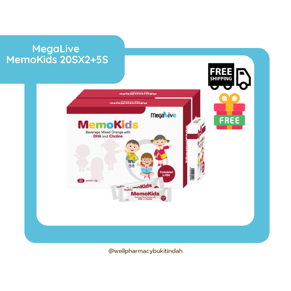 MegaLive MemoKids (20'sX2) FOC FREEGIFT🎁 (EXP Date 10/24) | Shopee Malaysia