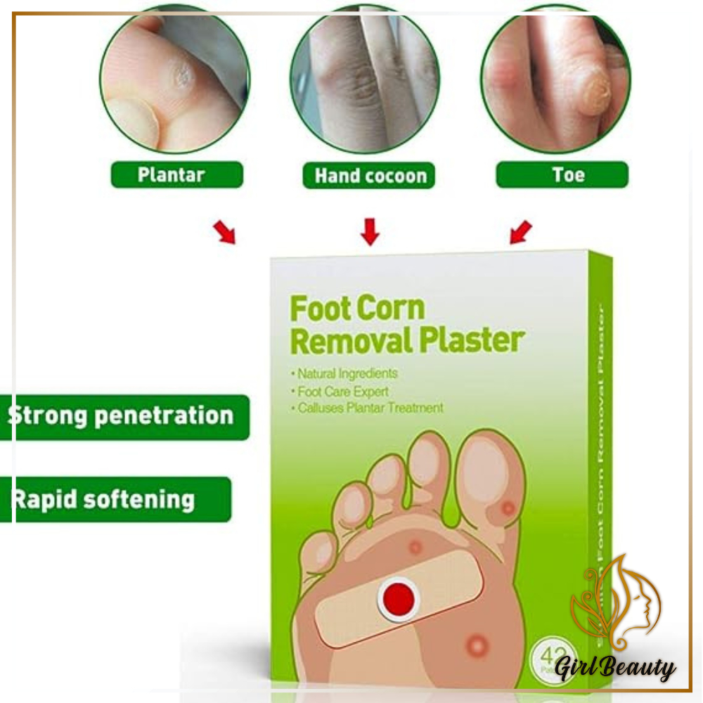 FOOT CARE CALLUSES PLANTAR TREATMENT FOOT CORN REMOVAL PLASTER 42PCS ...