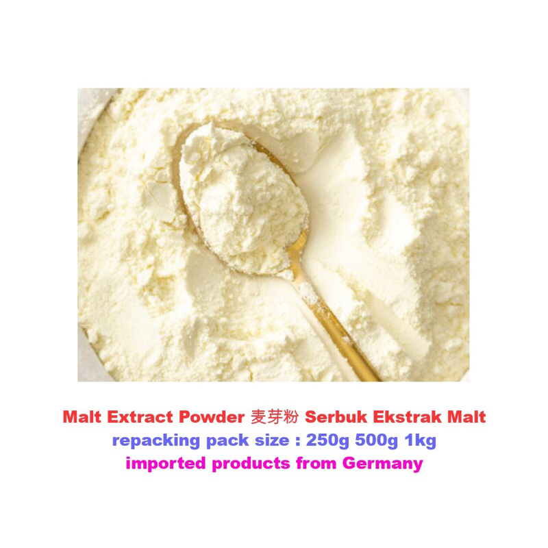 Malt Extract Powder repack 100g 250g 麦芽粉 Serbuk Ekstrak Malt Bread ...