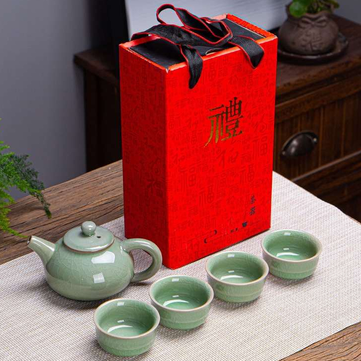 Tea Pot Set 功夫茶具套装 (One Pot 4 Cups 一壶4杯) | Shopee Malaysia