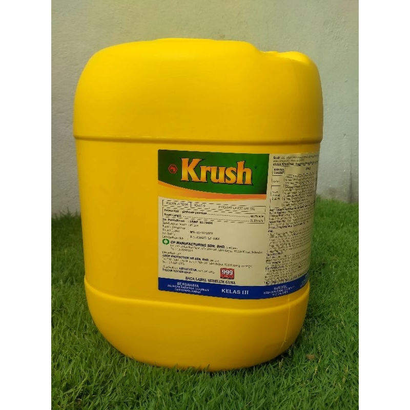 Racun Rumput Krush (20 liter)(Glyphosate- potassium 48.7%) | Shopee ...