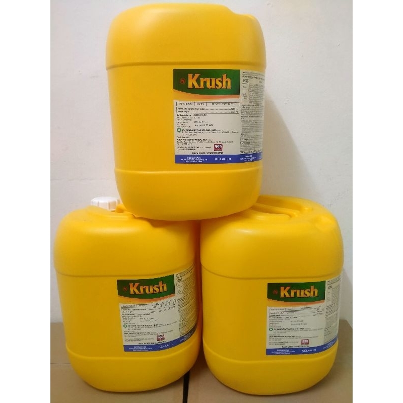 Racun Rumput Krush (20 liter)(Glyphosate- potassium 48.7%) | Shopee ...