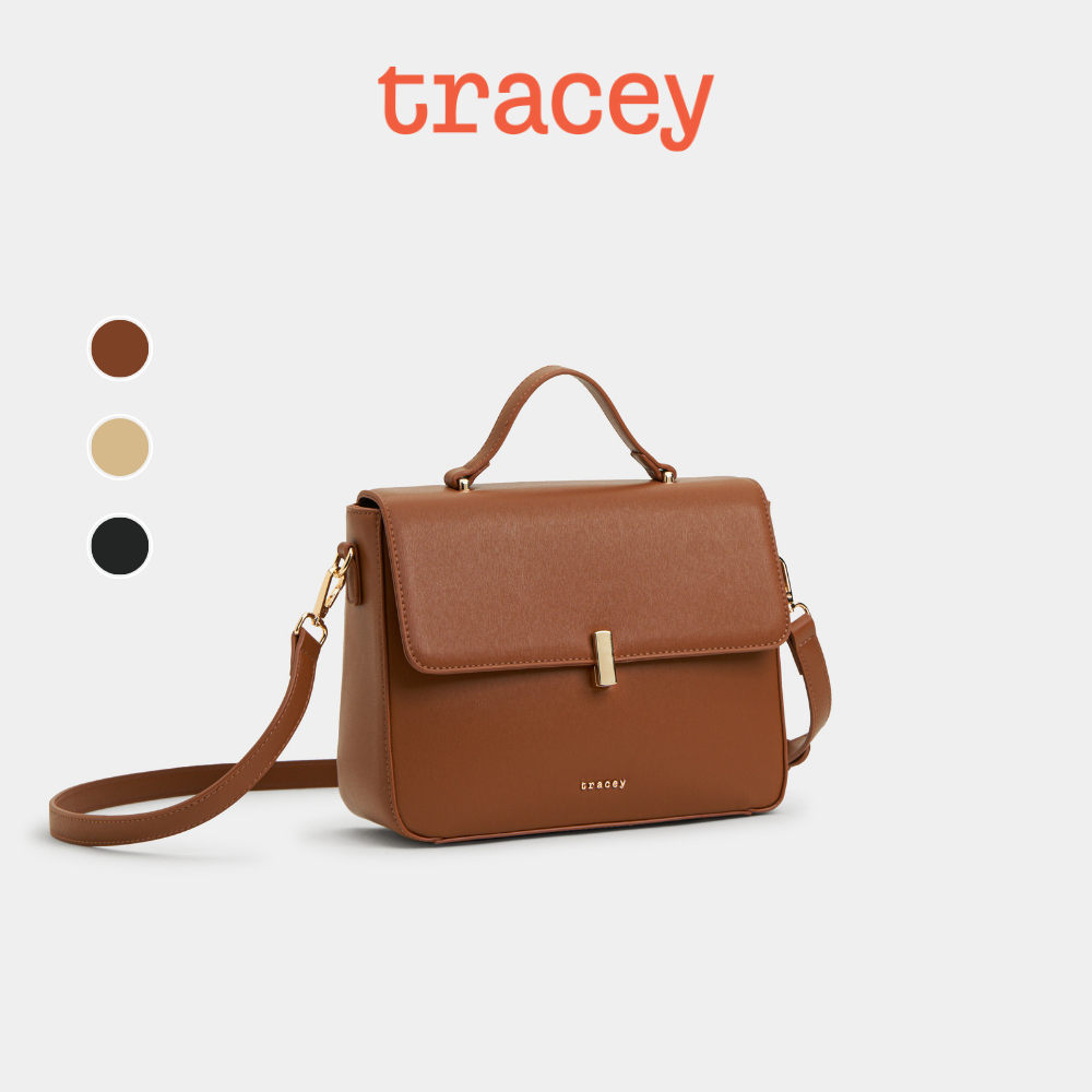 Tracey Minimalist Upright Buckle 2-Way Tote Bag | Shopee Malaysia