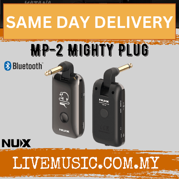 NUX Mighty Plug MP-2 Guitar and Bass Modeling Headphone Amplug ( MP2 MP ...