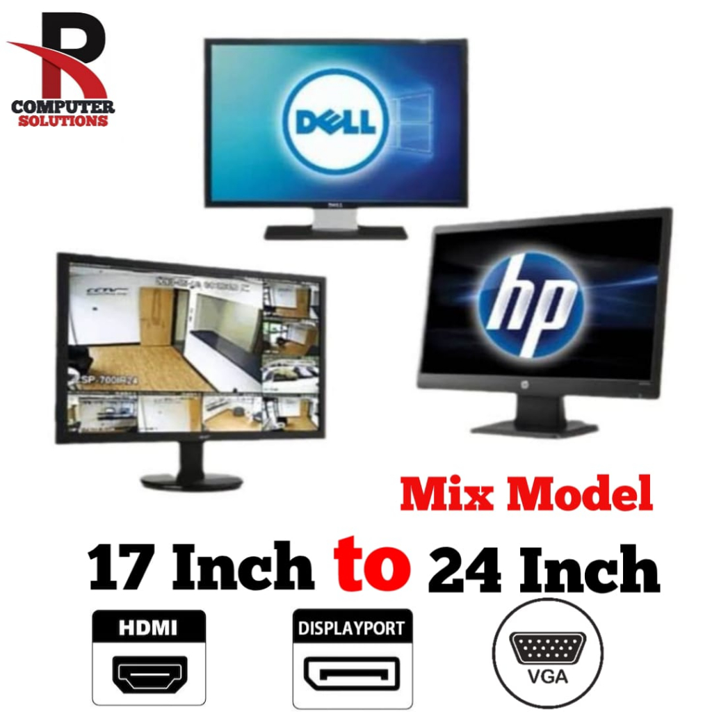 Monitor Mix Brand 17 Inch to 32 Inch Widescreen + Square LCD, LED, IPS ...