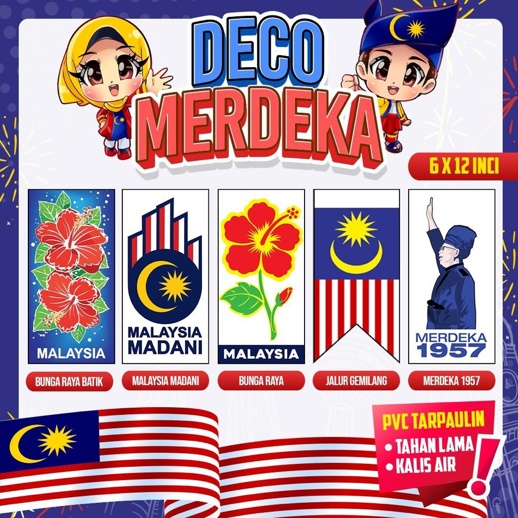 MINI DEKO HIASAN HARI KEMERDEKAAN/HARI MALAYSIA 2024 | Shopee Malaysia