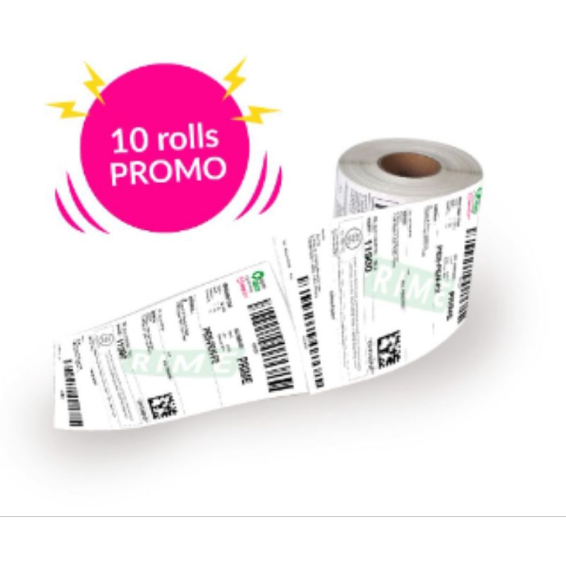 Thermal Printer Airway Bill Sticker 5 Roll A6 Size | Shopee Malaysia