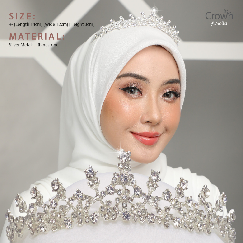 [CROWN Bride SILVER] Zirconia, Crown Rhinestone, Crown Tunang, Crown ...