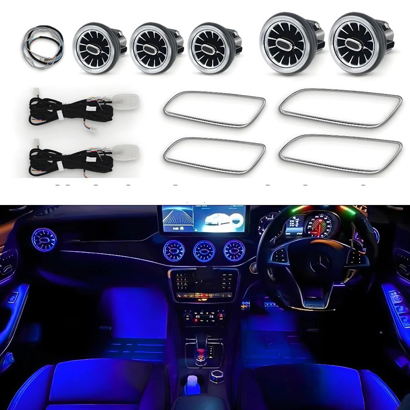 Mercedes benz w176 A W117 CLA X156 GLA air vent cond RGB LED Ambient ...
