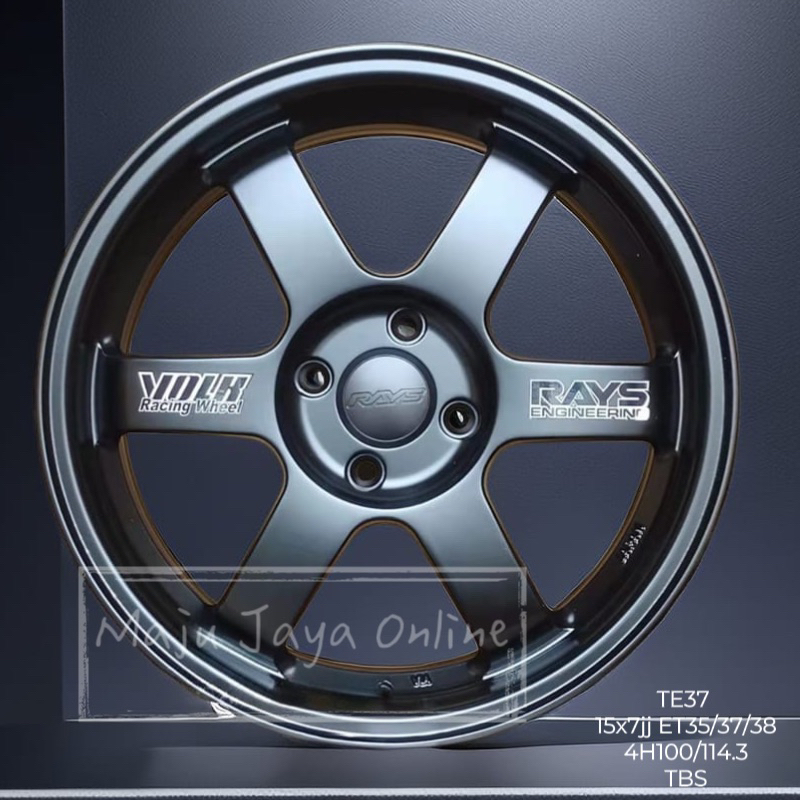 NEW SPORT RIM 15” RAYS TE37 15Inch 4,5H100/114(1set 4pcs)Proton Wira ...