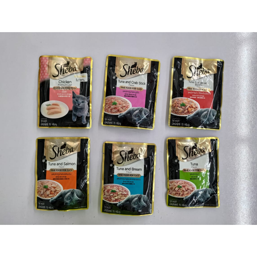 Sheba Cat Wet Pouch (70g x 12 Pouches) | Shopee Malaysia